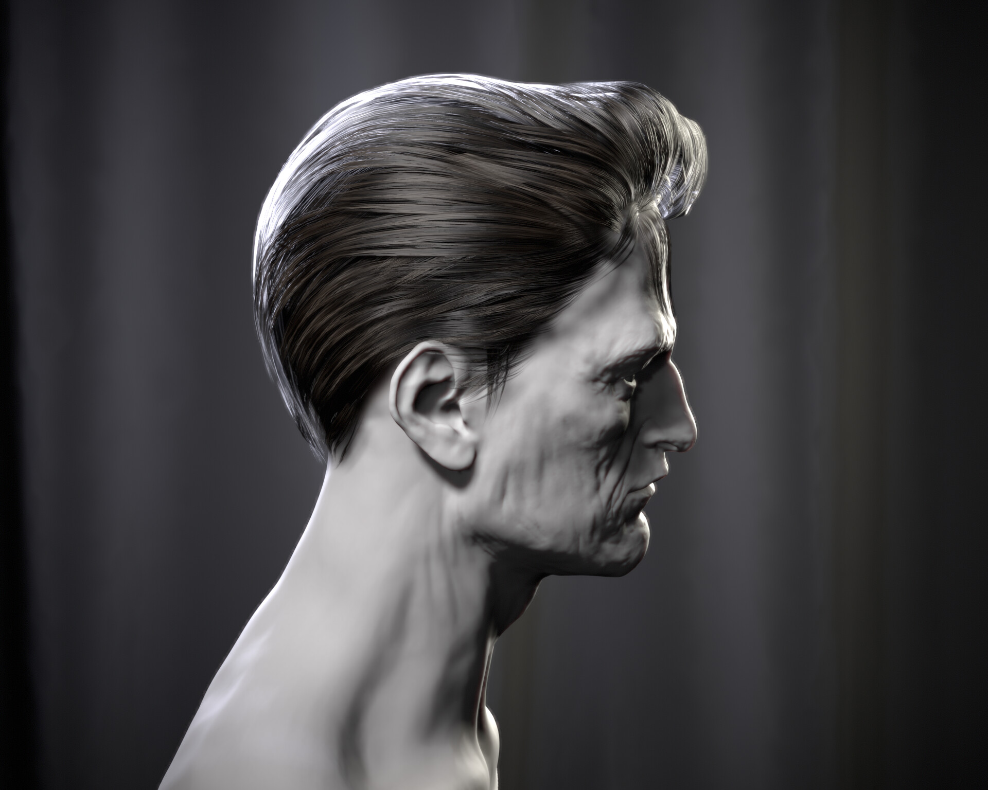 ArtStation - Real time render hair study