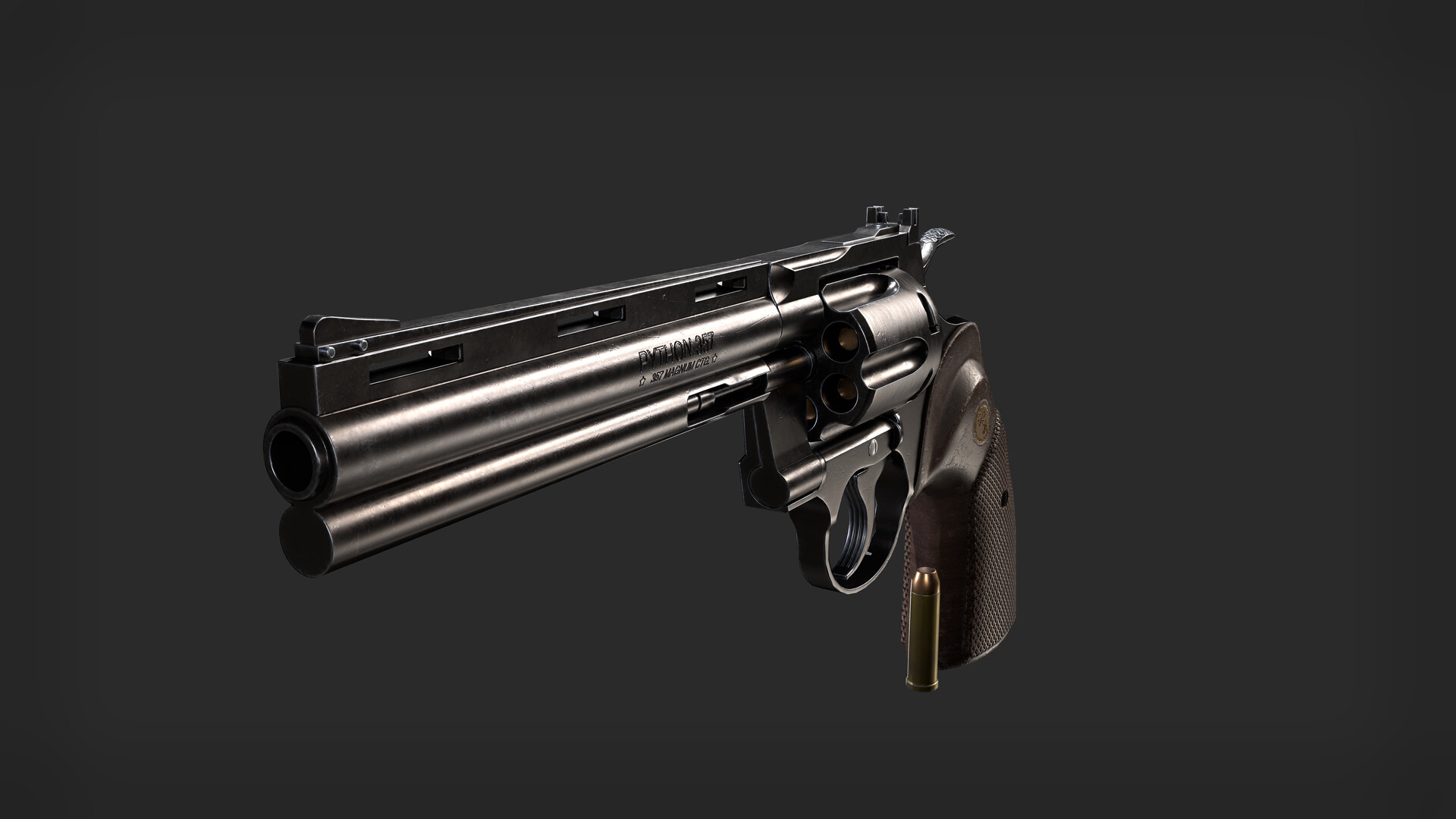 ArtStation - Colt Python.357 with Scope