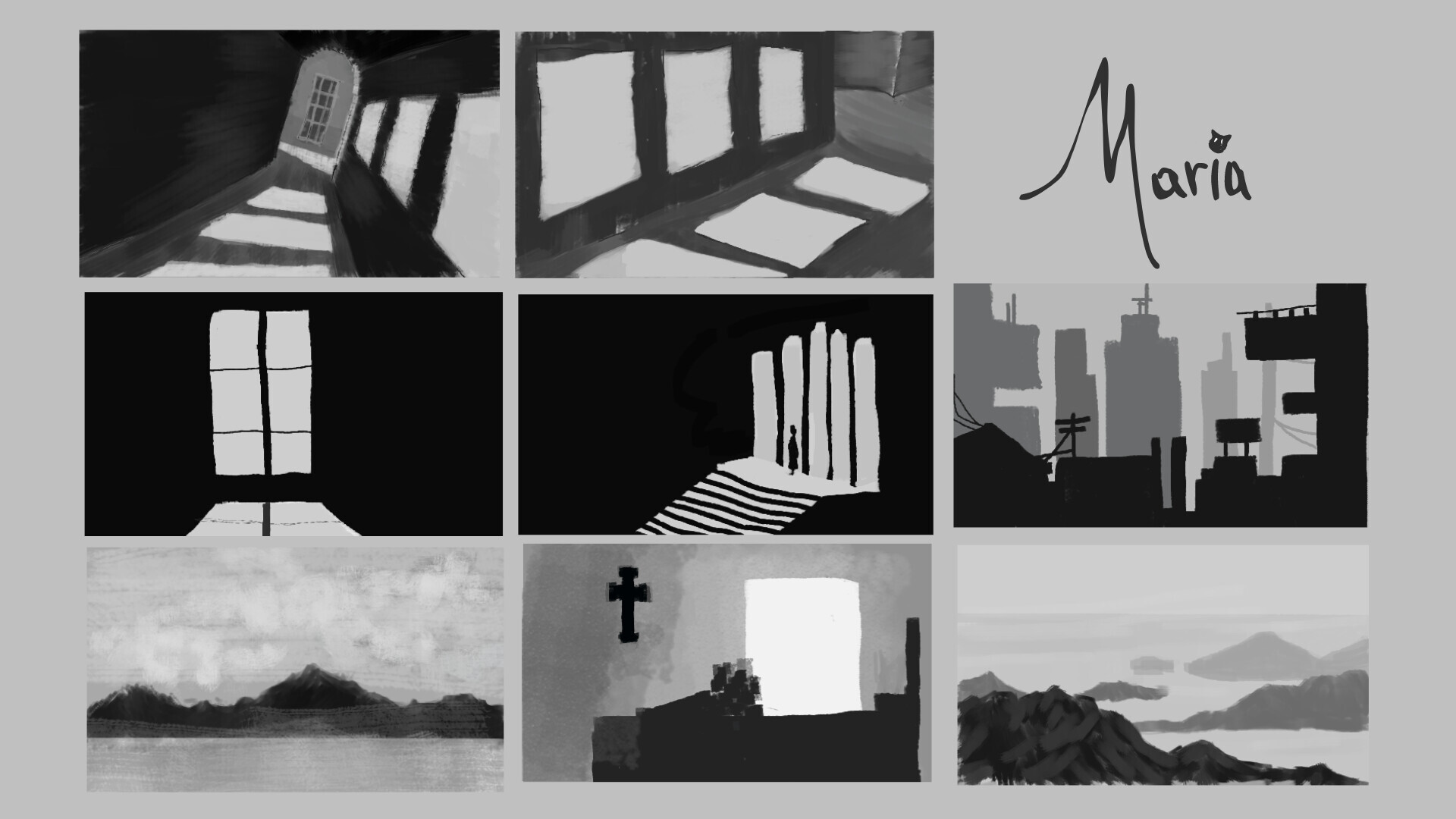 ArtStation - Lighting Thumbnails Sketch