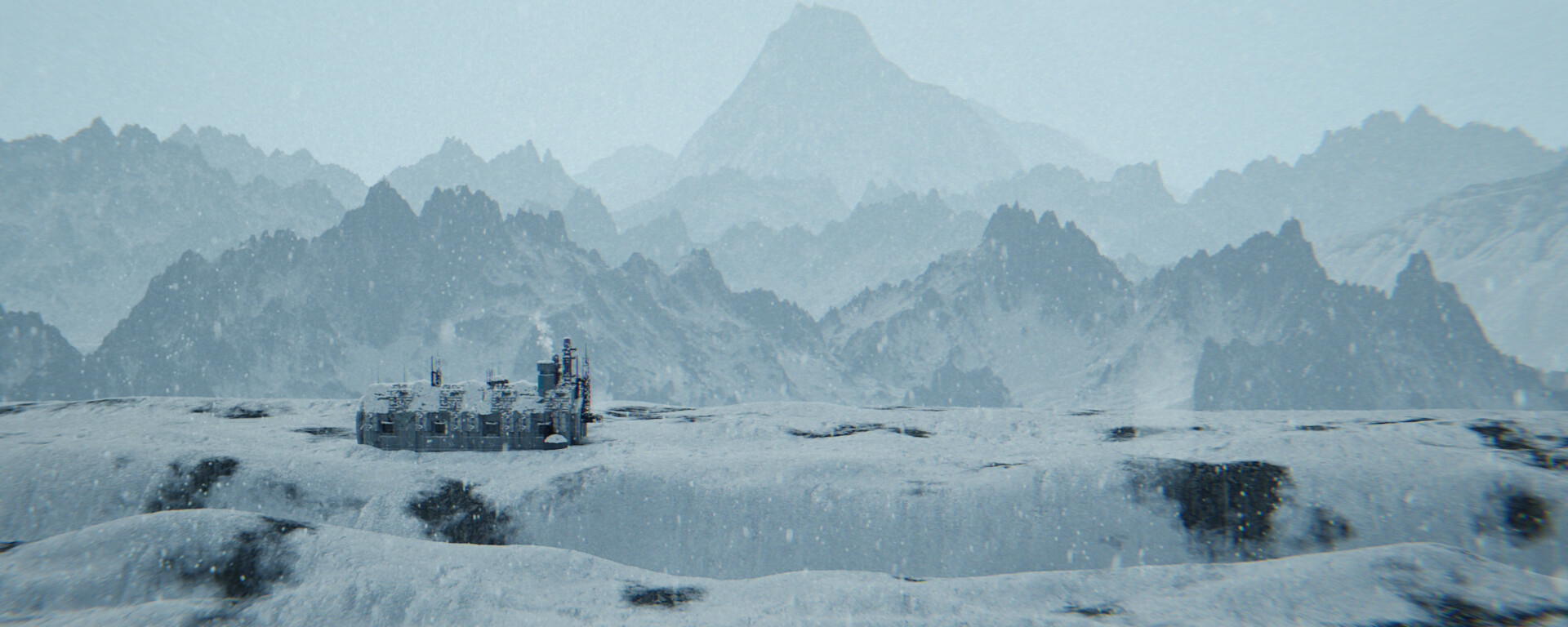 ArtStation - Snow sci-fi cabin