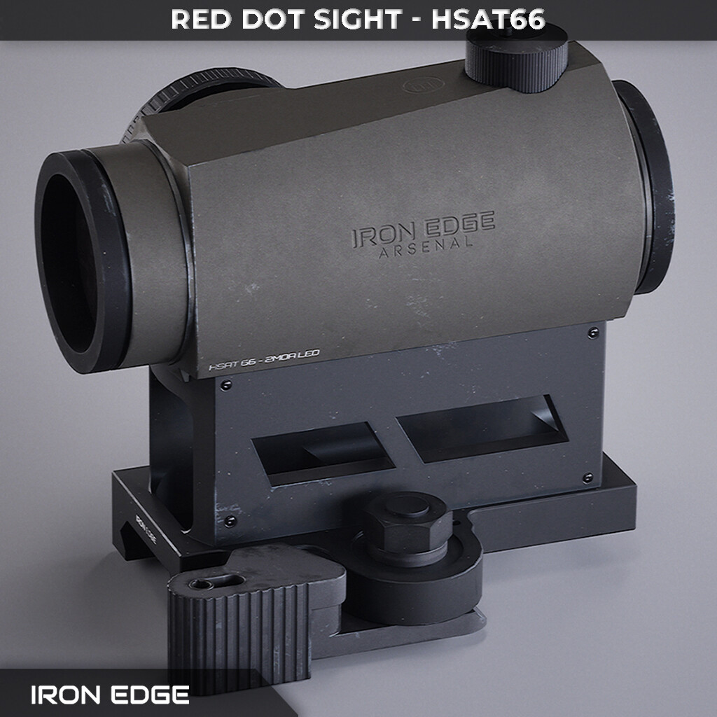 ArtStation - Red Dot Sight - HSAT66 | Iron Edge