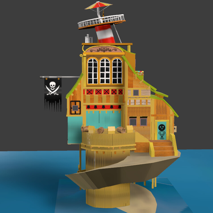 ArtStation - pirate house