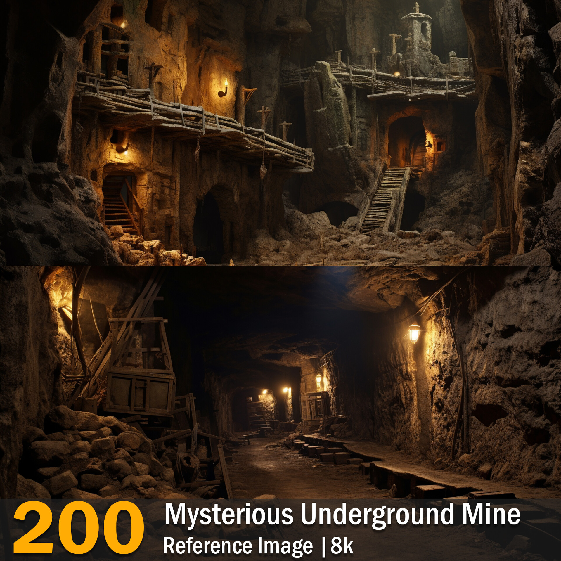 ArtStation - Mysterious Underground Mine | Reference Images | 8K