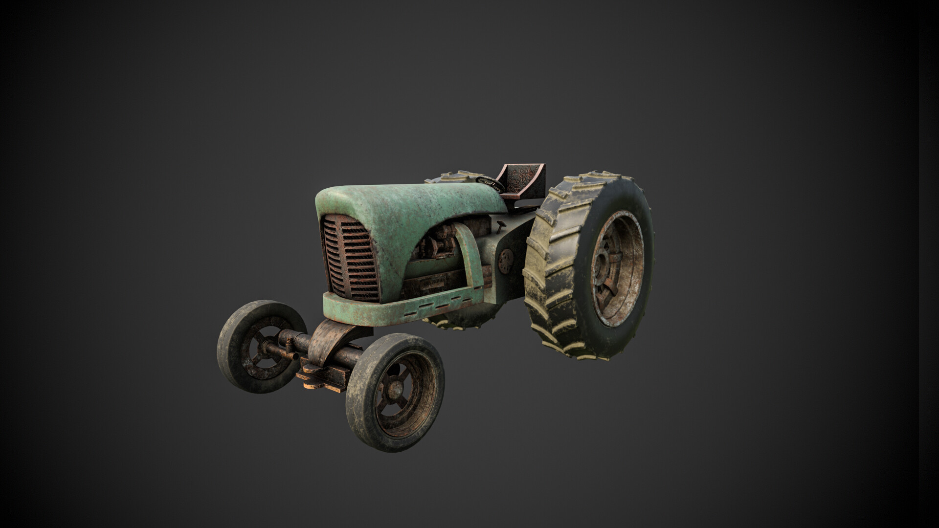 ArtStation - Old Tractor 3D Model