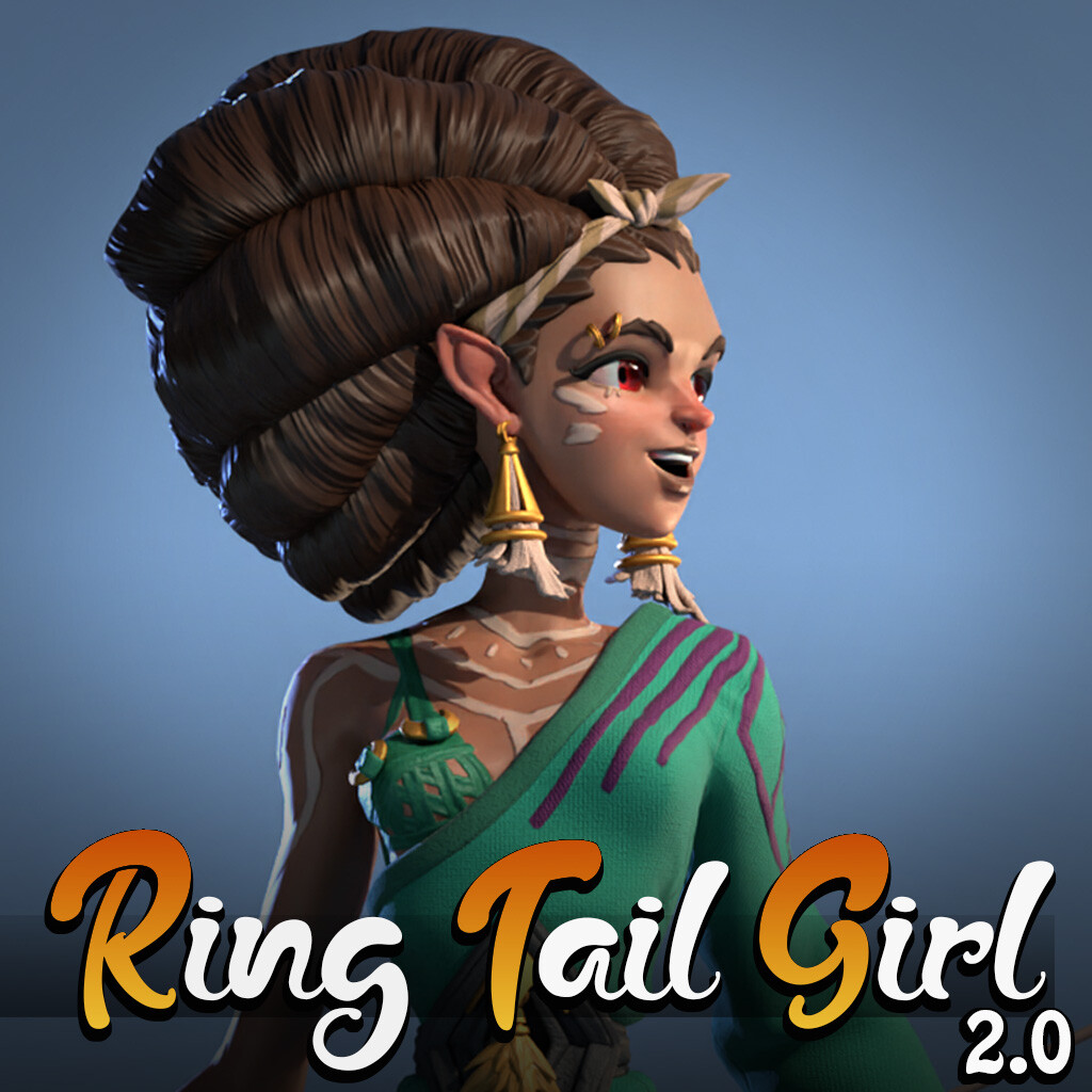 ArtStation - Ring Tail Girl 2.0
