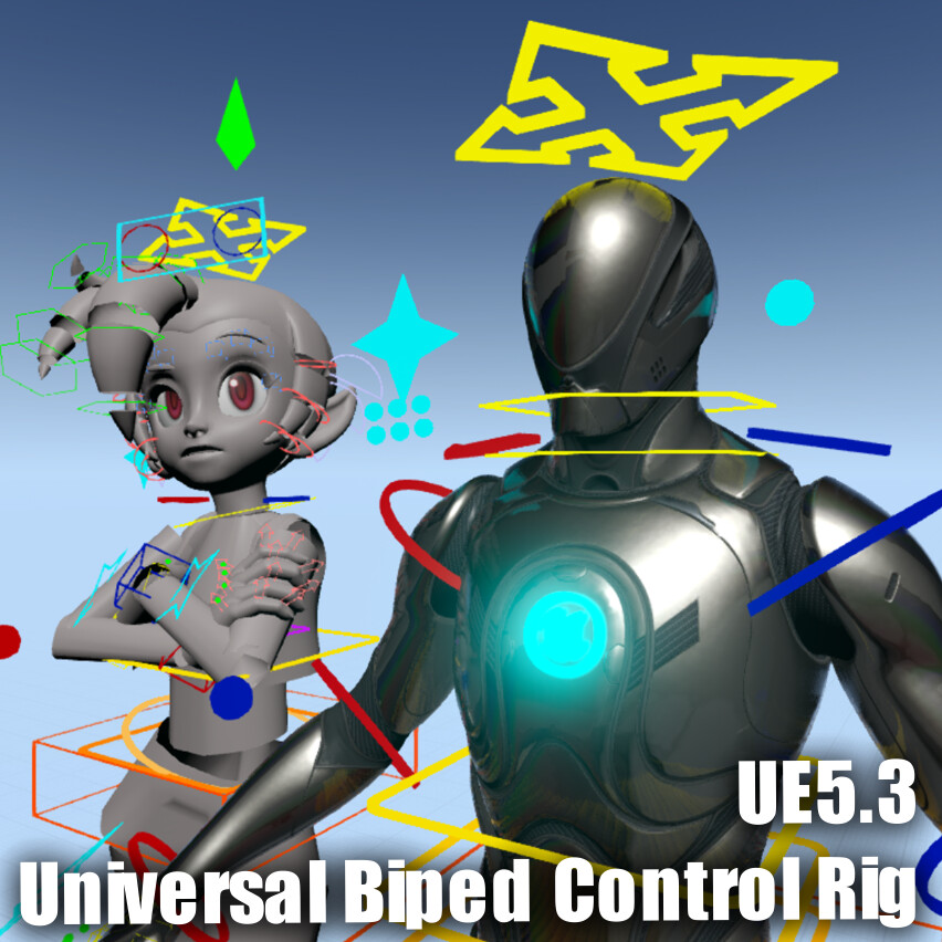 ArtStation - Unreal 5.3 - Universal Biped Control Rig