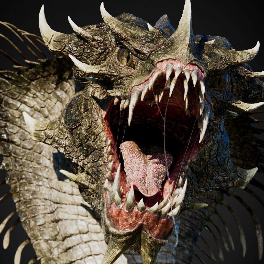 ArtStation - Razorback Whiptail - Texturing Lookdev