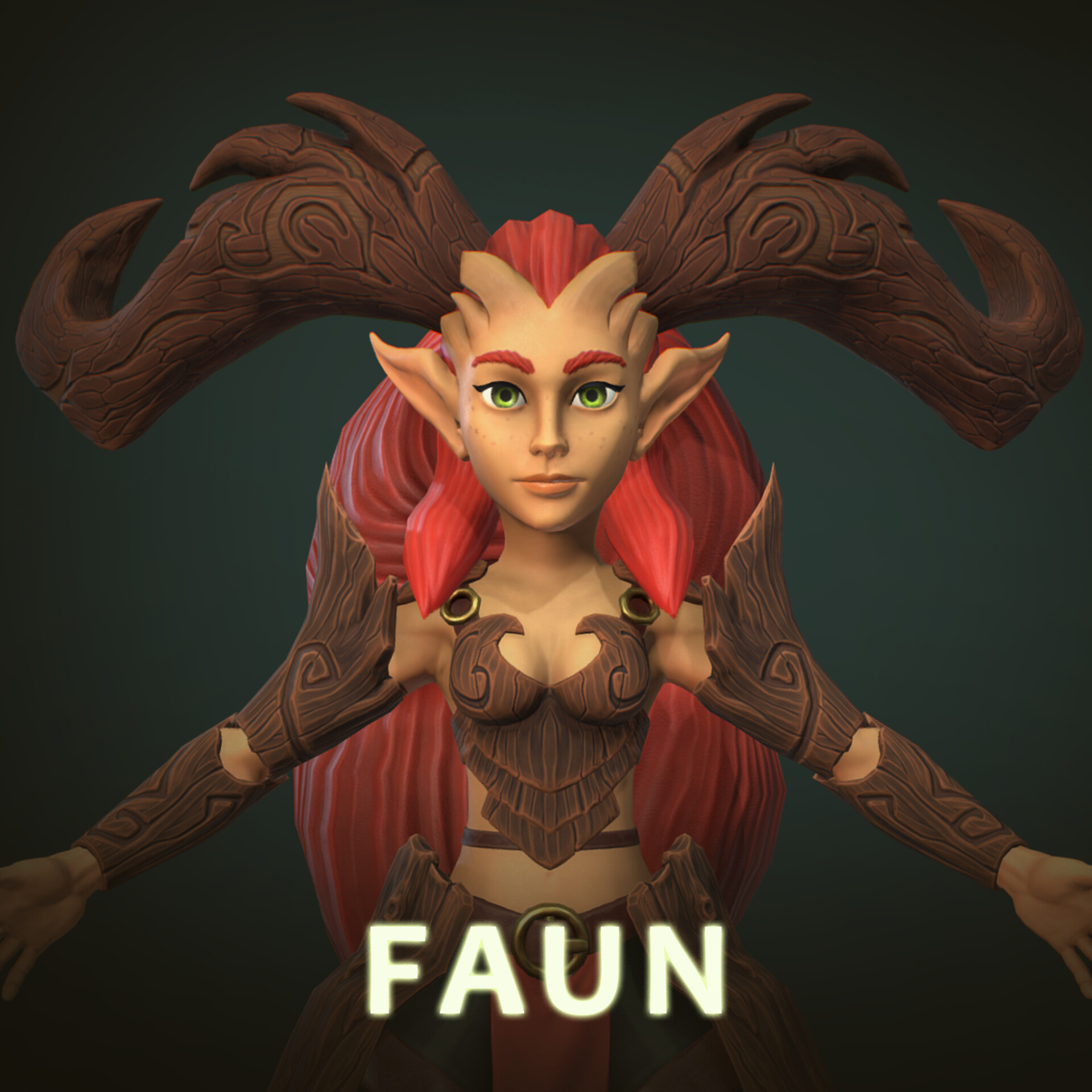 ArtStation - Faun Game Ready Character