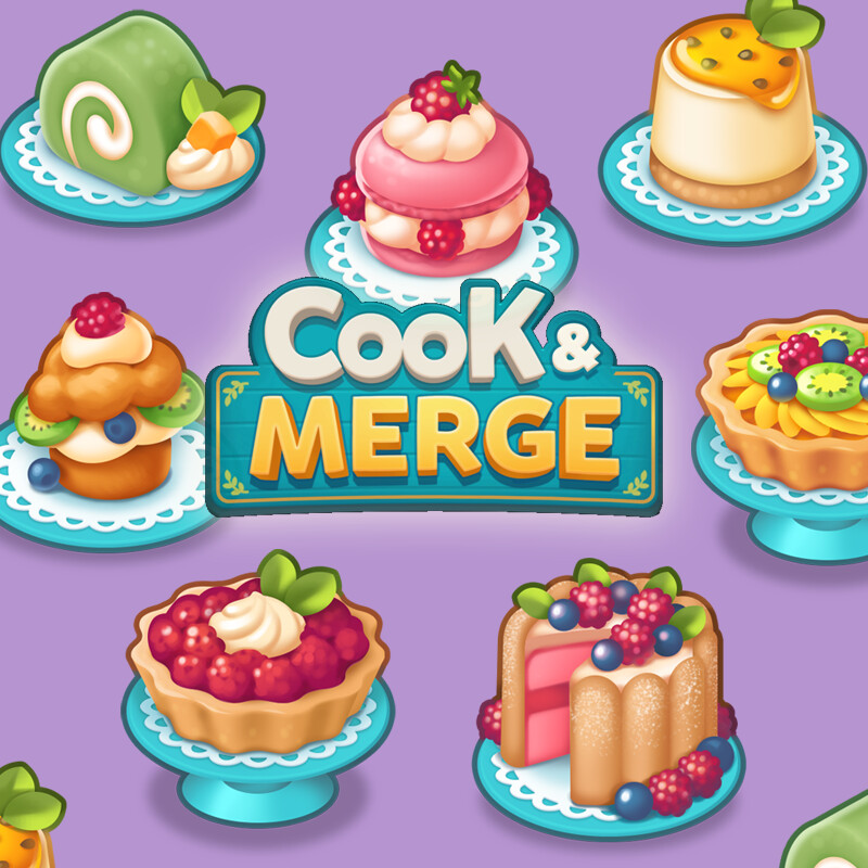 ArtStation - Cook & Merge: Afternoon Tea Event Board Items