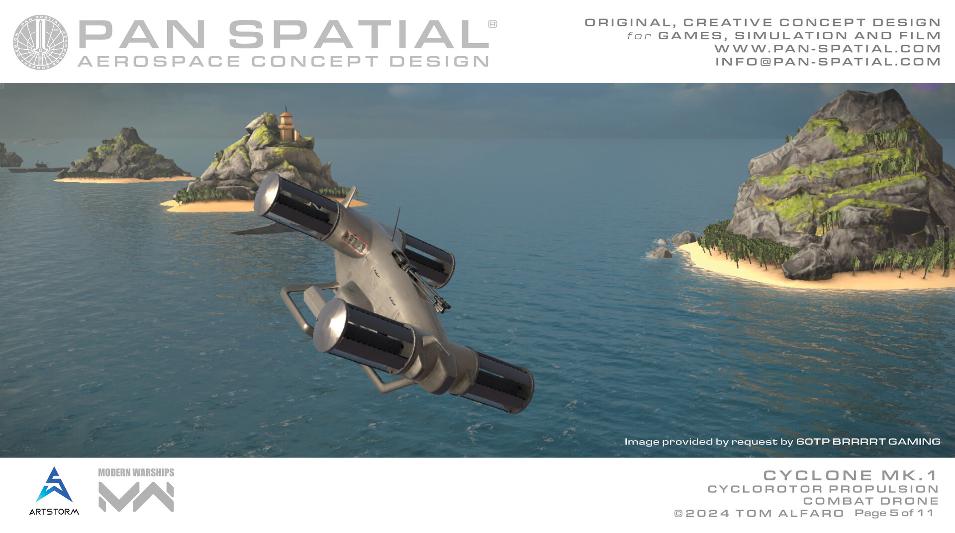 PAN SPATIAL Aerospace Concept Design - CYCLONE Mk.1 CONCEPT DRONE