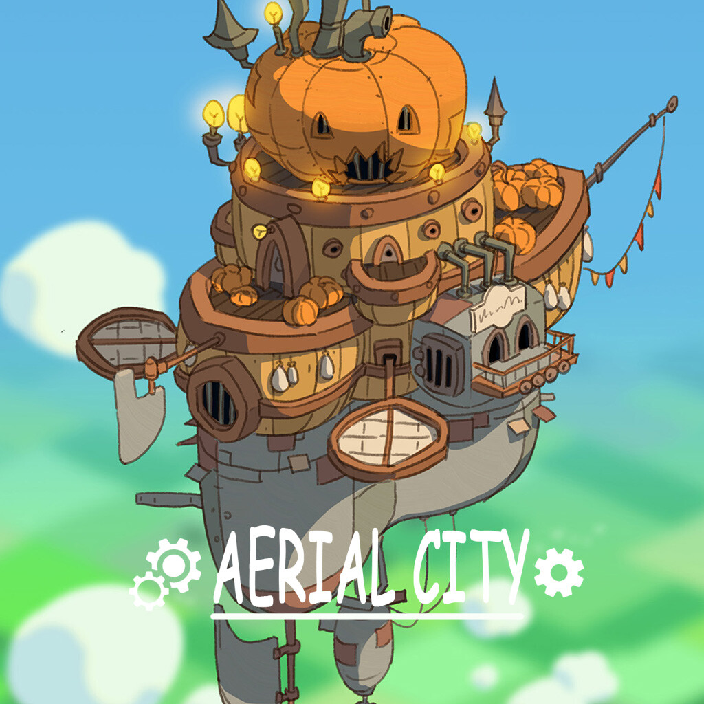 ArtStation - Aerial city