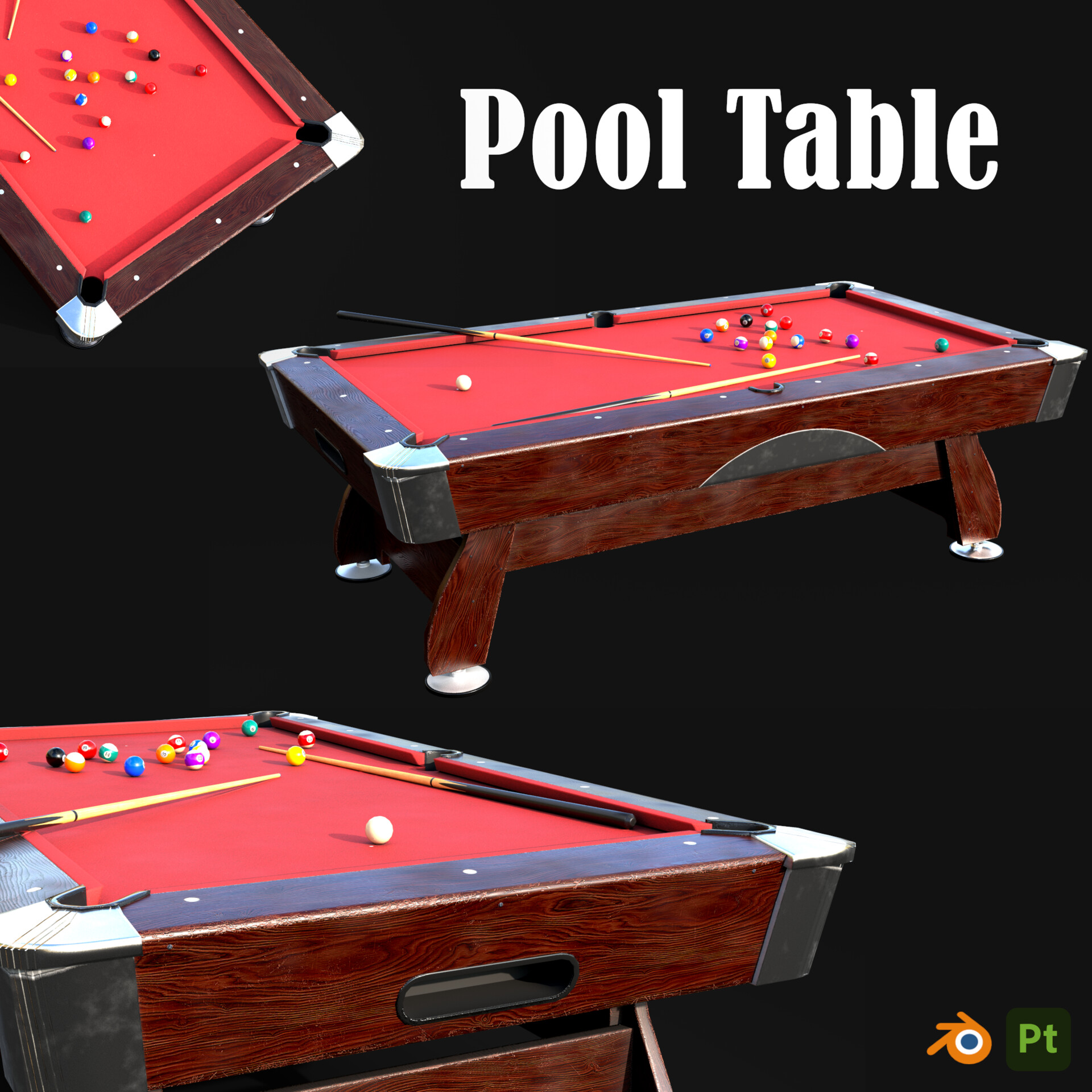 ArtStation - Pool Table