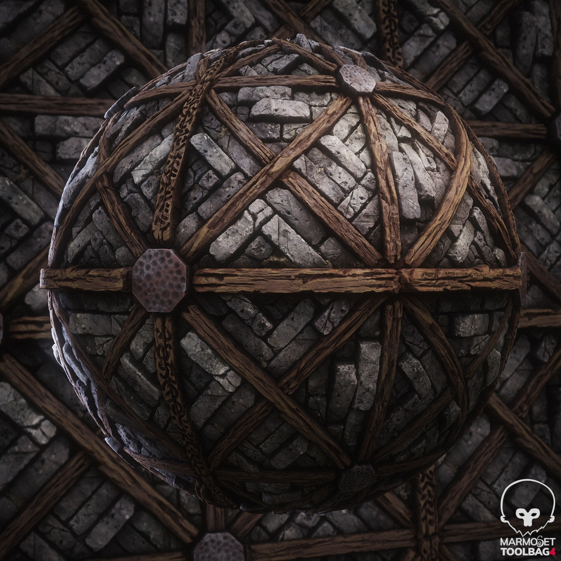 ArtStation - Tiled Wall Texture in ZBrush