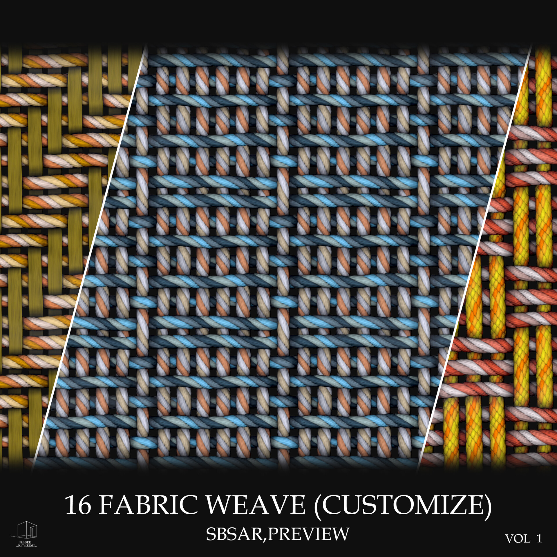 ArtStation - 16 Fabric weave (customize)-vol 1