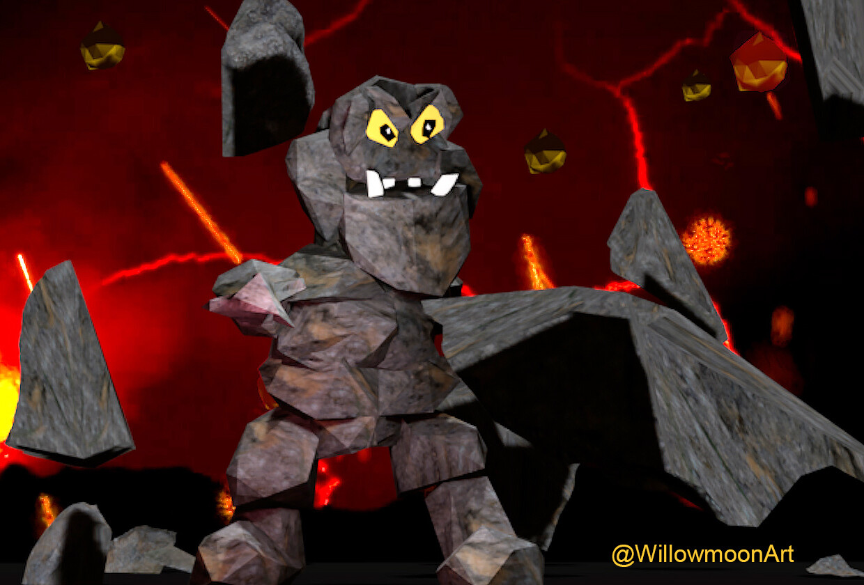 ArtStation - Rocky the Rock Monster