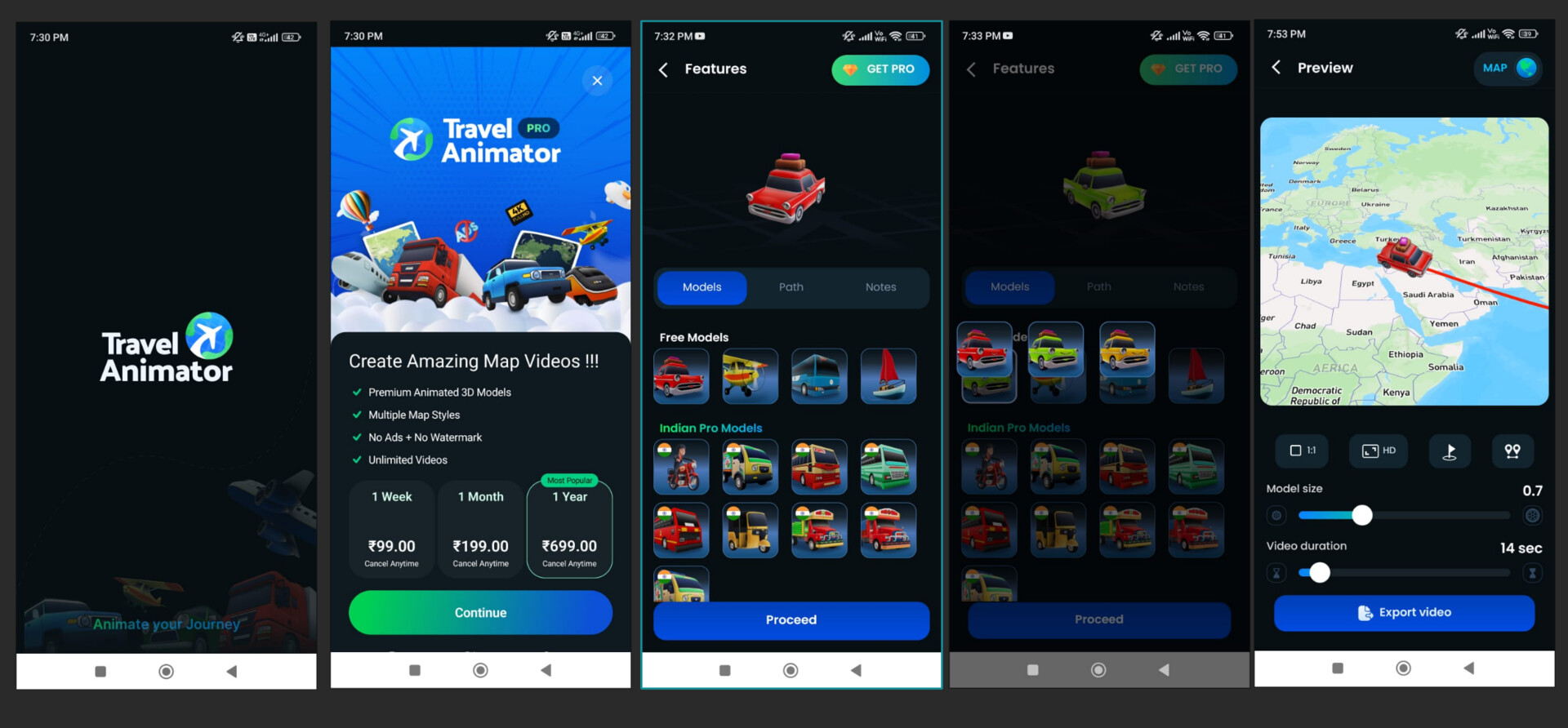 ArtStation - Travel Animator app_ Commercial work