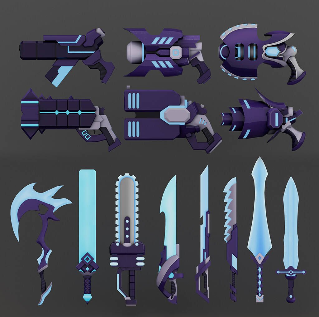Phillip Kmetz - Low-Poly MMO Weapons