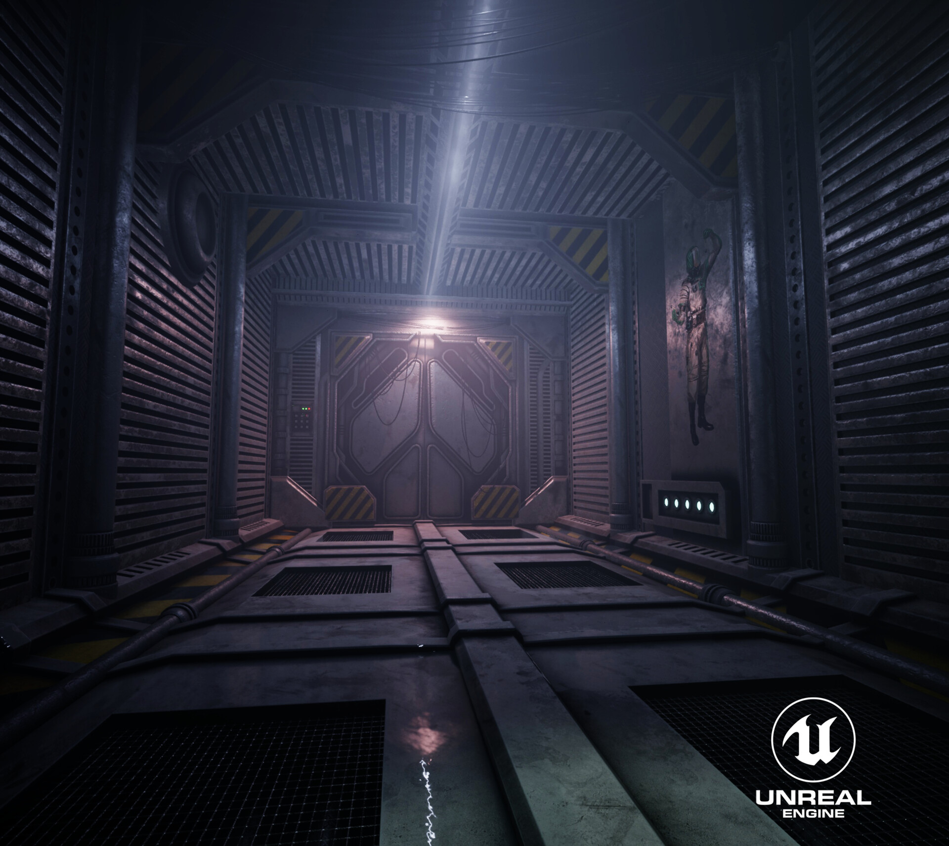 ArtStation - Space laboratory corridor