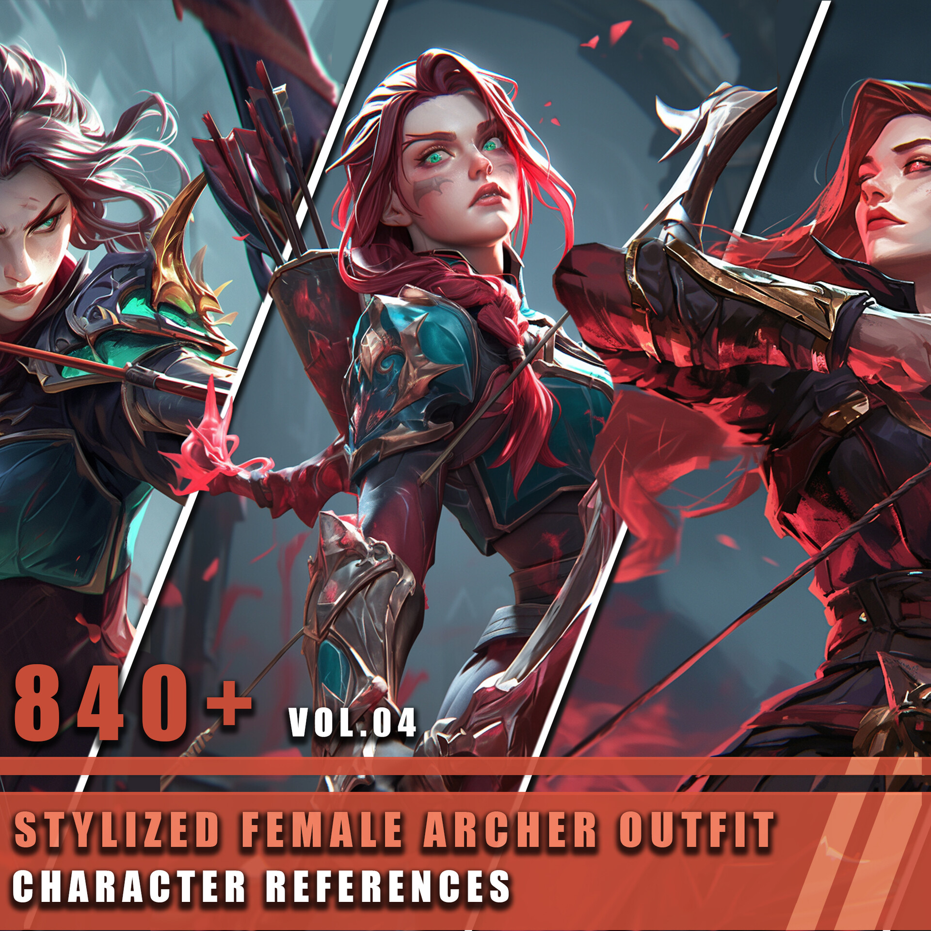 ArtStation - 840+ Stylized Female Archer Outfit - Character References ...
