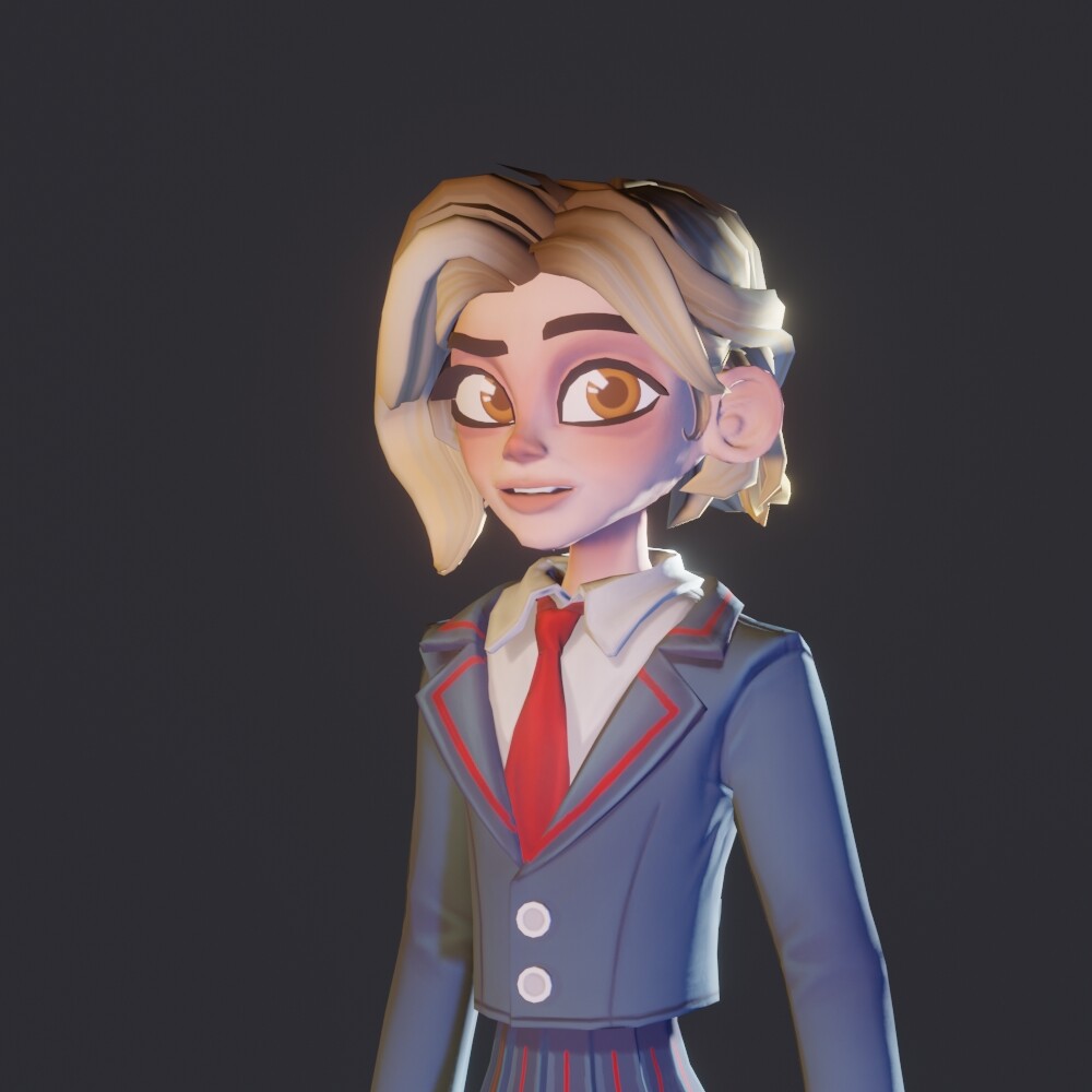 ArtStation - School Girl