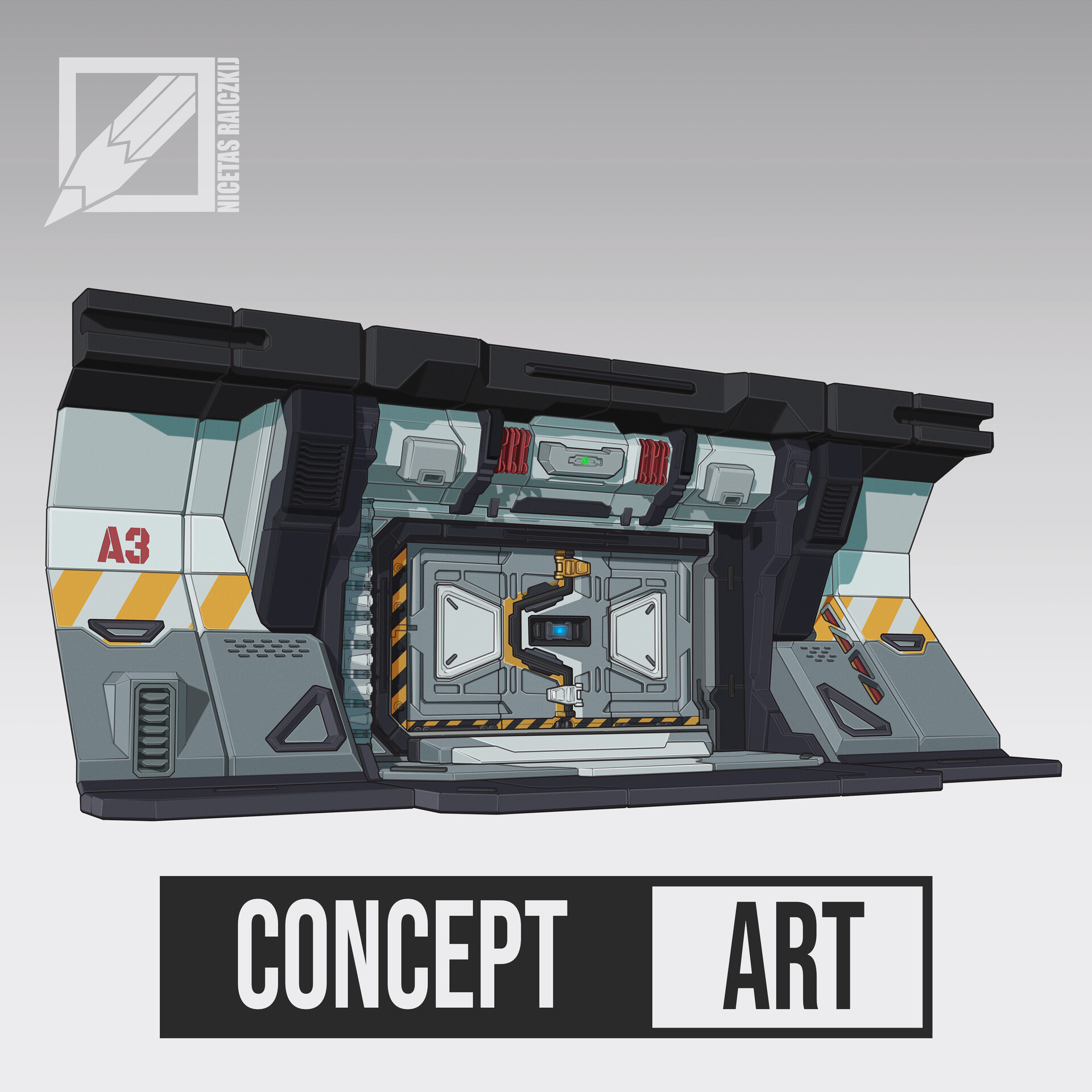 ArtStation - Concept art – "Space station door"