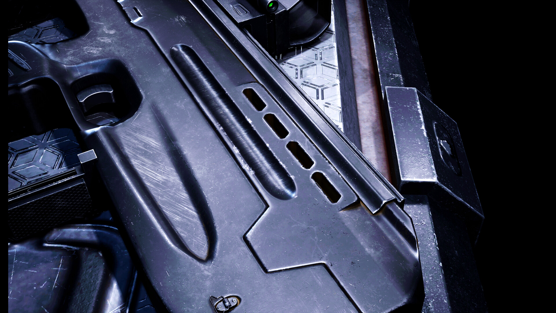 ArtStation - Sci-fi assault rifle with weapon crate