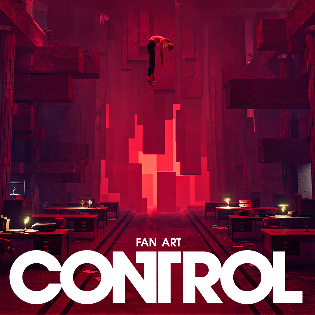 ArtStation - CONTROL - fan made Level Art. Library of the Oldest House