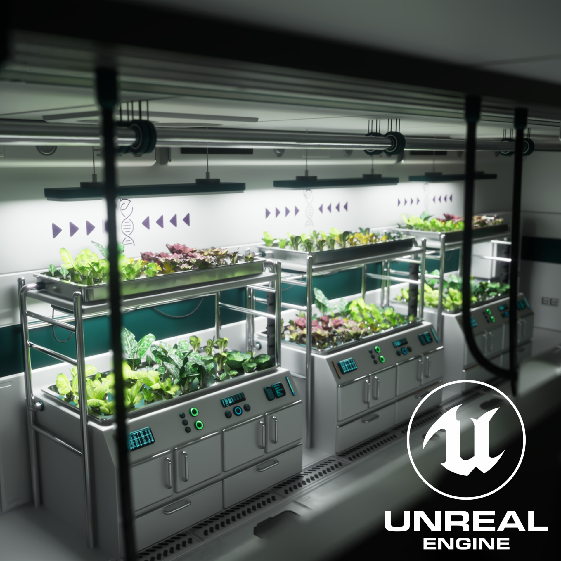 ArtStation - Bio Lab Corridor Environment