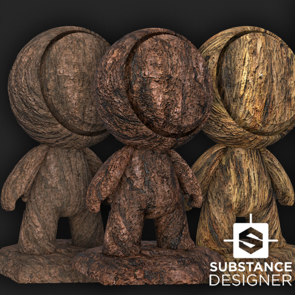 ArtStation - Bark Material Pack