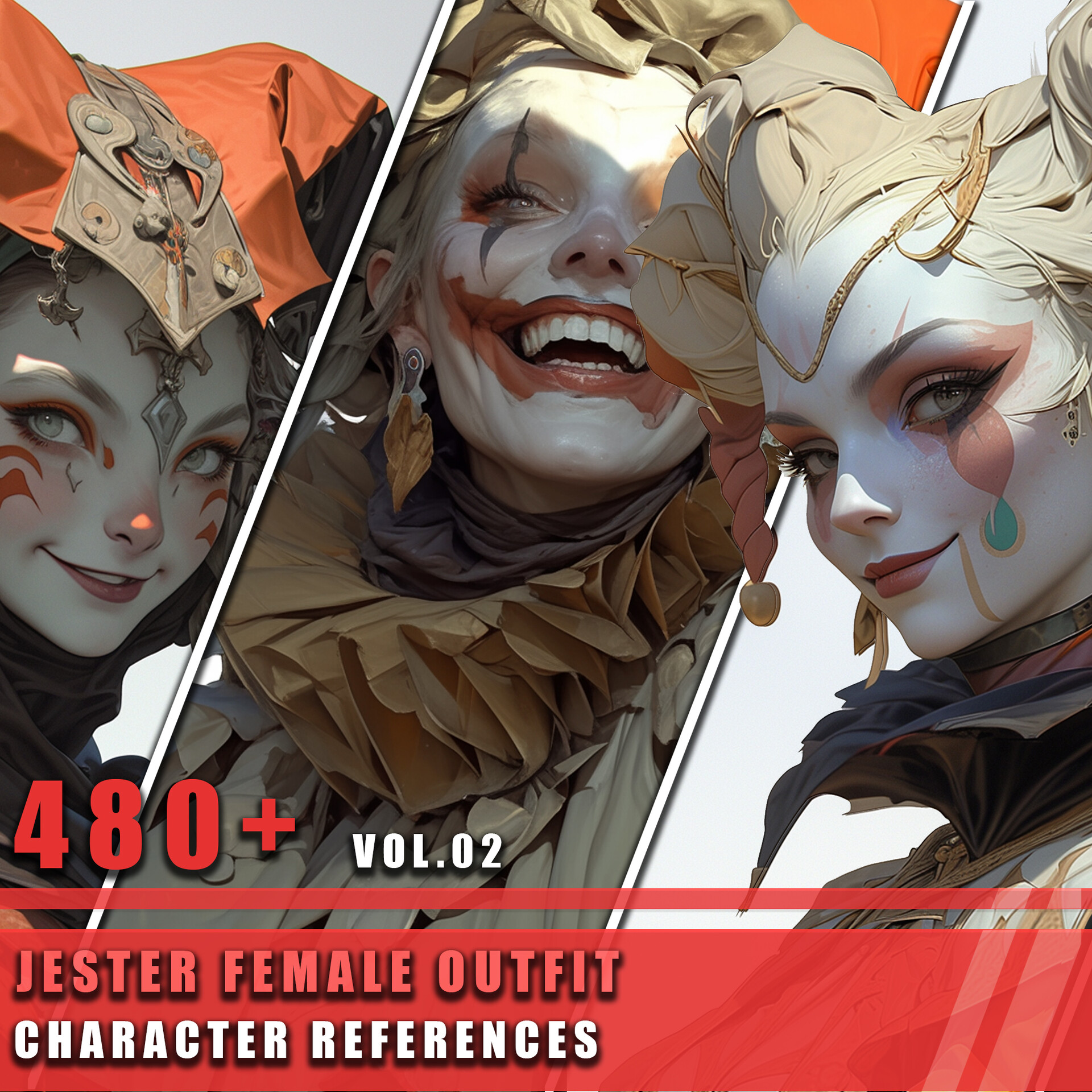 ArtStation - 480+ Jester Female Outfit - Character References Vol.02