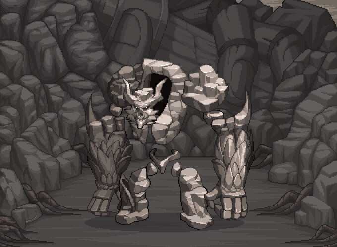 ArtStation - Golem pixel art