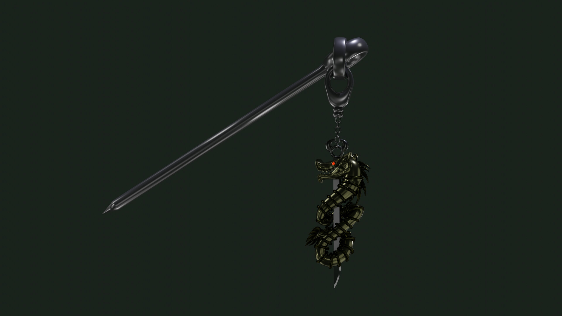 ArtStation - Hair Pin - Concept Art + 3D Visualization