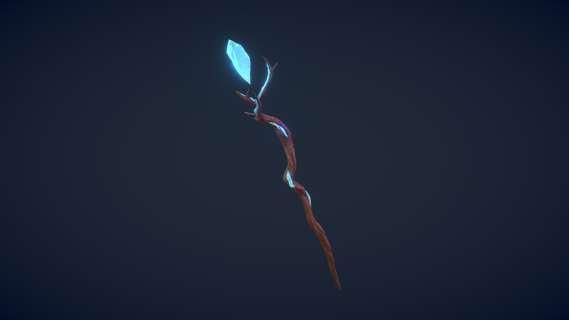ArtStation - Stylized Magic Crystal Staff