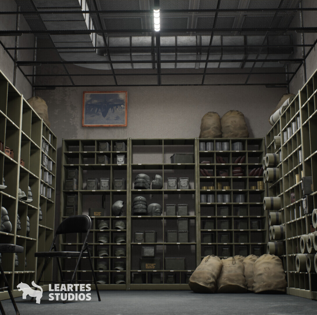 ArtStation - Military Base Megapack of Leartes Studios (Interior Scenes)