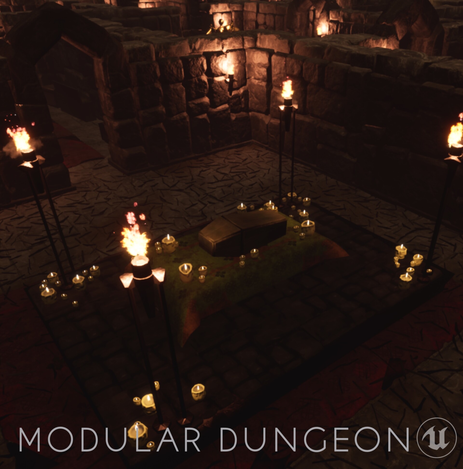 ArtStation - Top Down Ancient Castle - Modular 3D Environment