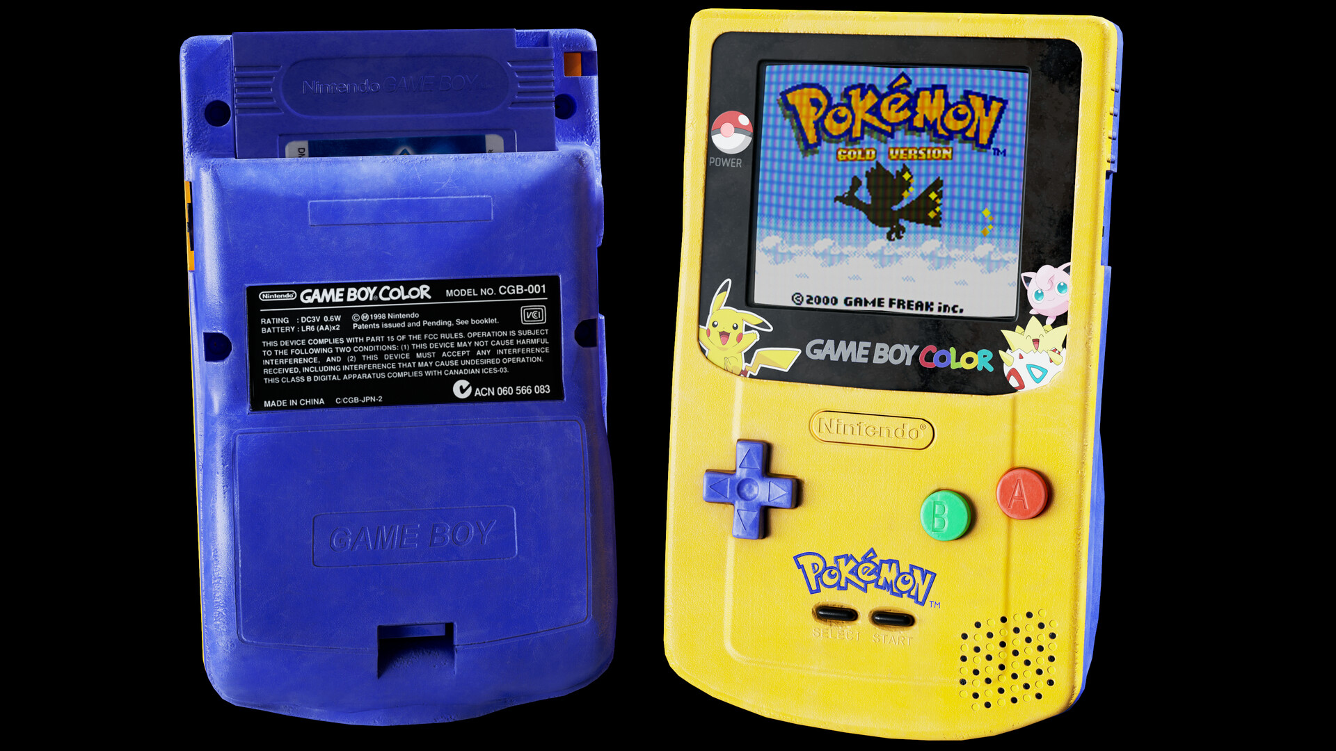 ArtStation - Game boy color pokemon pikachu edition.