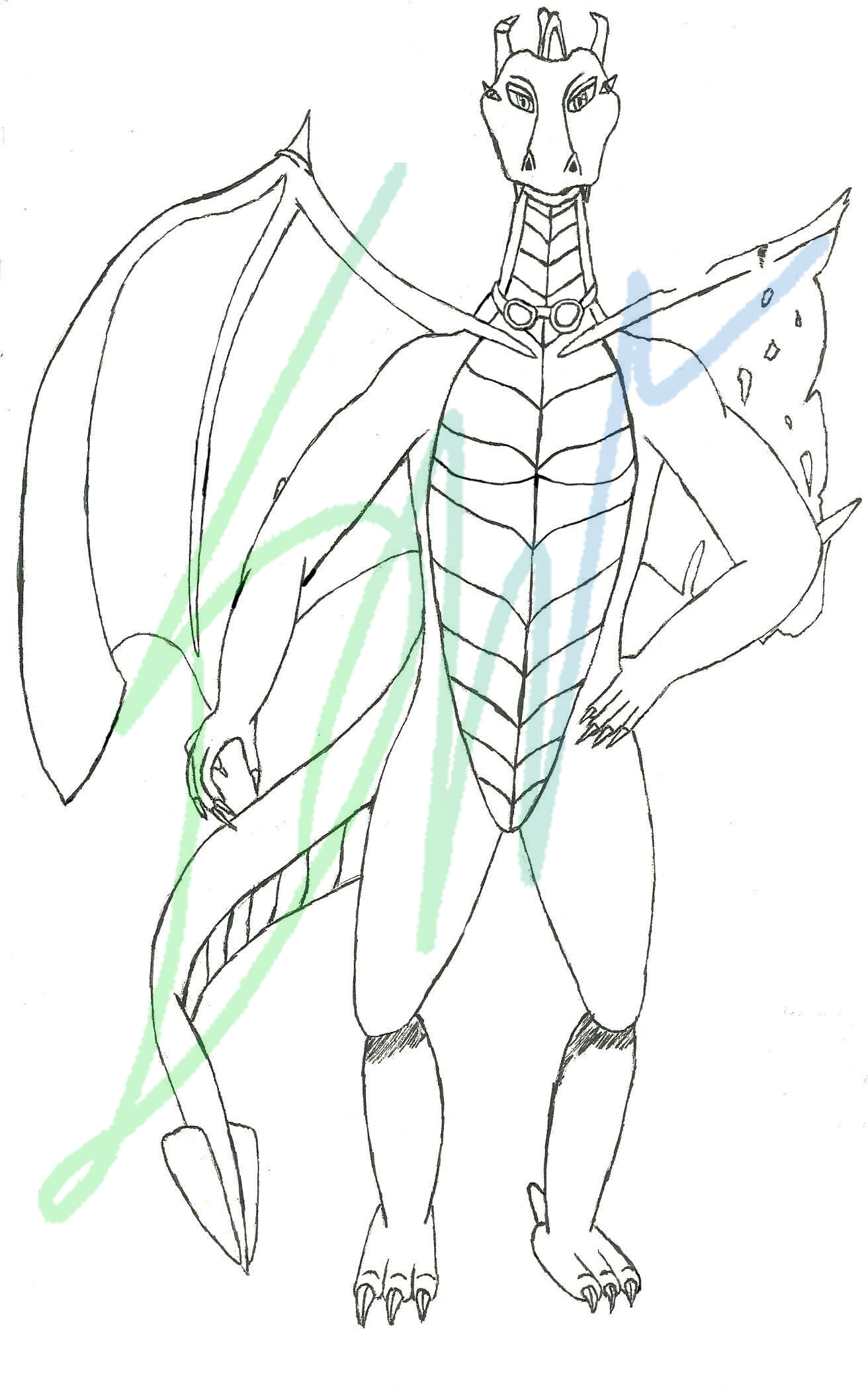 ArtStation - My First Anthromorphic Dragon