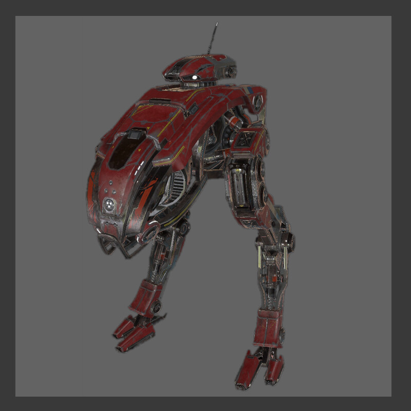 ArtStation - Scout mech for unannounced game.