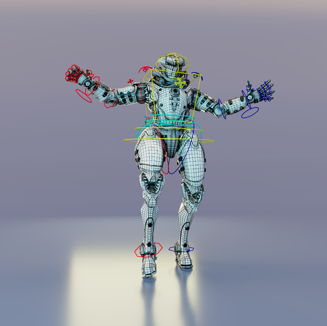 ArtStation - Robot Biped Rig