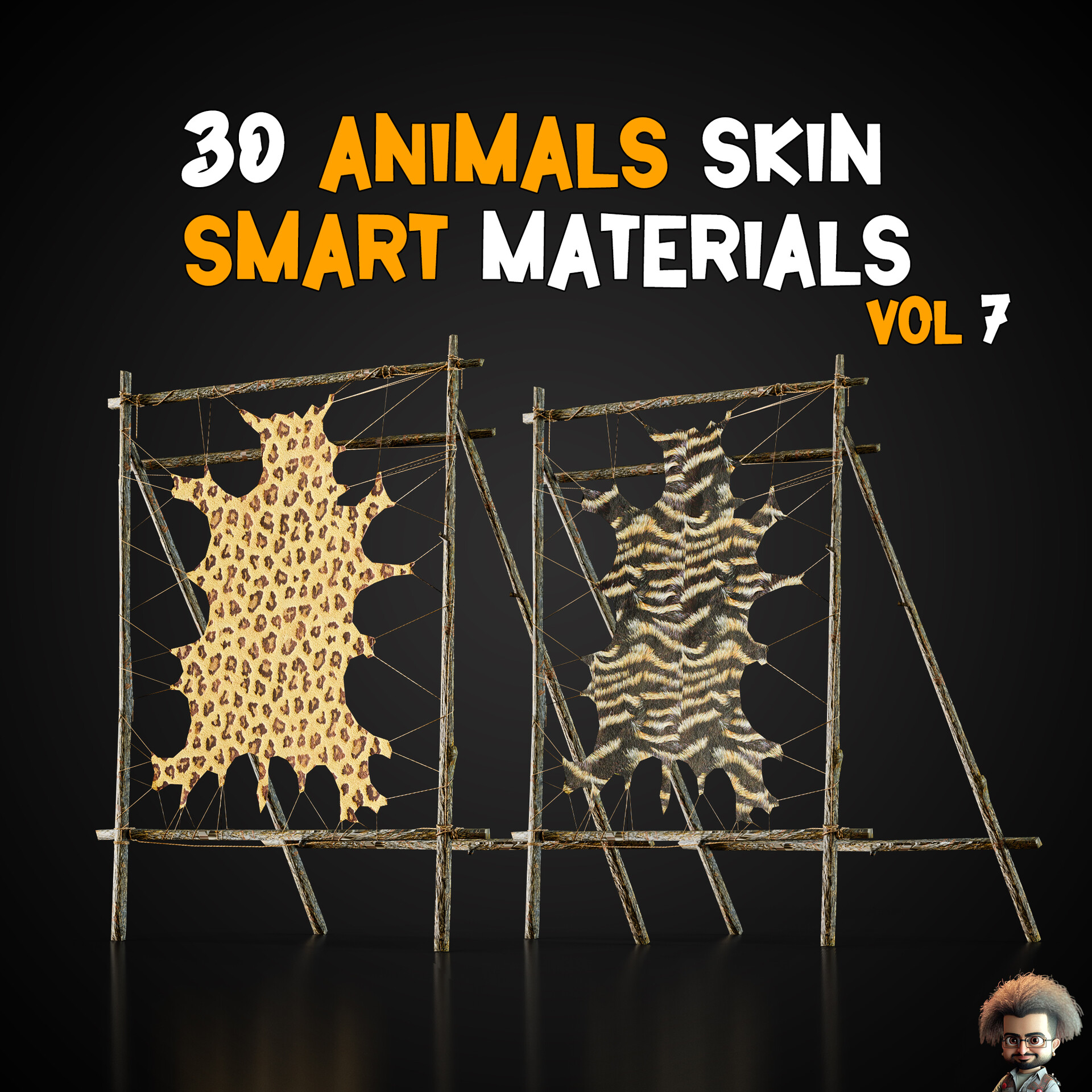 ArtStation - 30 Animal Skin Smart Materials + BPR Textures - Vol 7