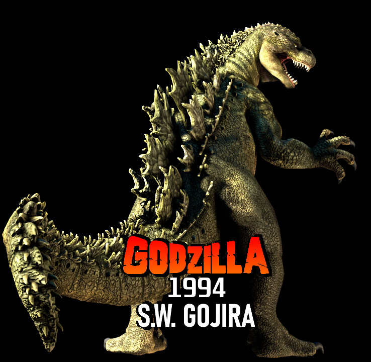 ArtStation - Godzilla 1994 : Stan winston's Gojira 3D model recreation