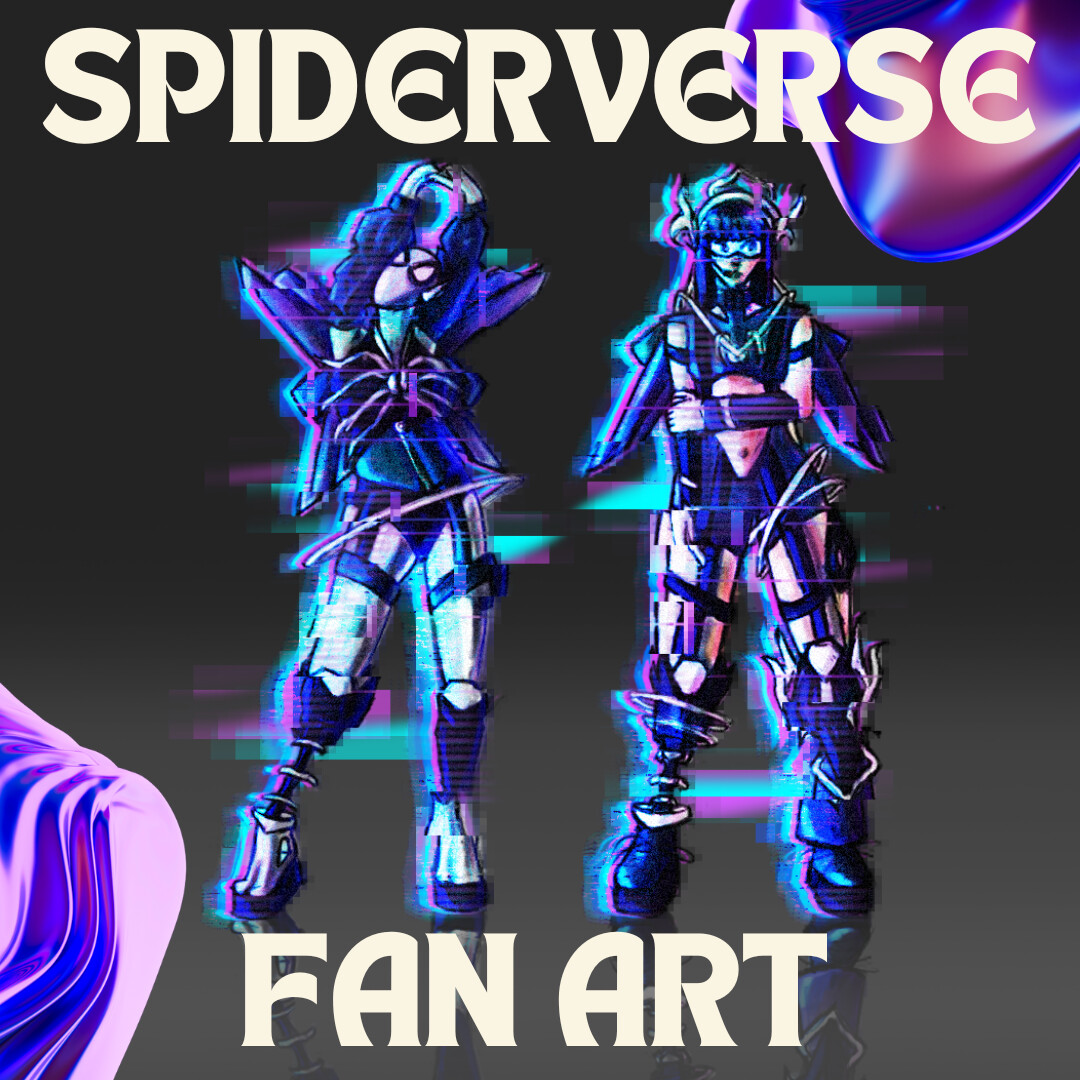 ArtStation - Cyber-Spider woman - Spiderverse Fan Character