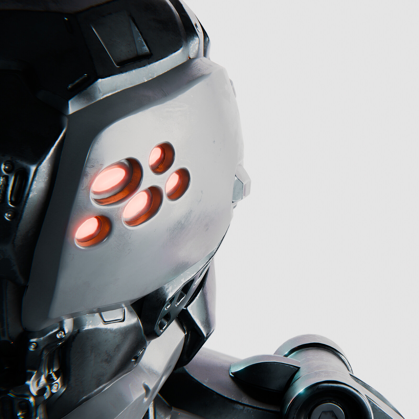 ArtStation - Personal Project - Hard Surface Robot Bust