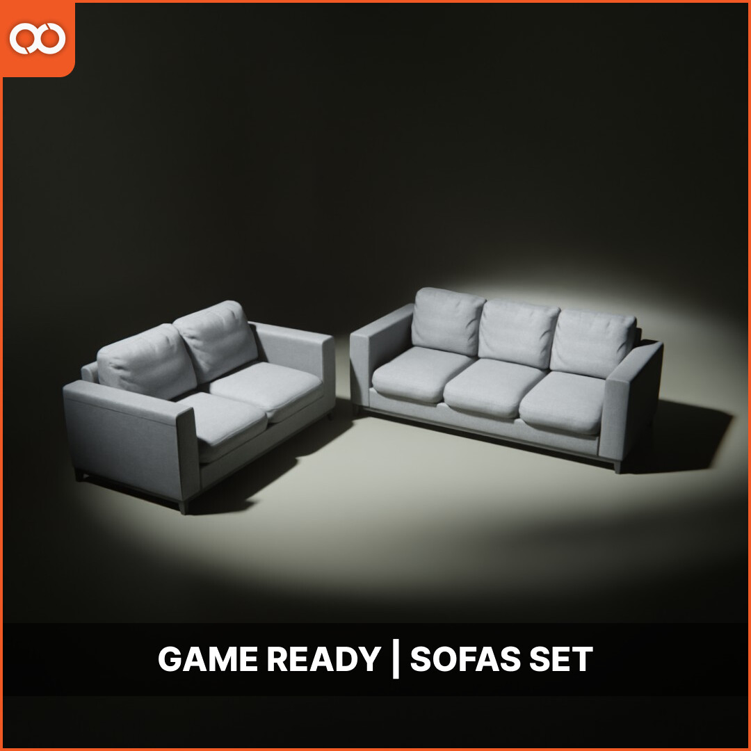 ArtStation - Game Ready | Livingroom Sofas