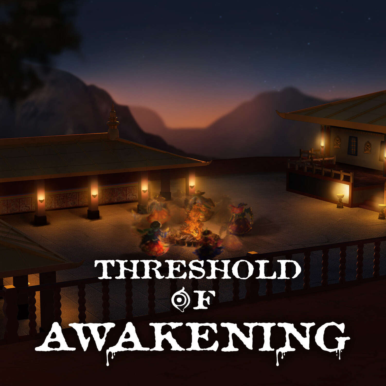 ArtStation - Threshold of Awakening - Courtyard of the monastery ...