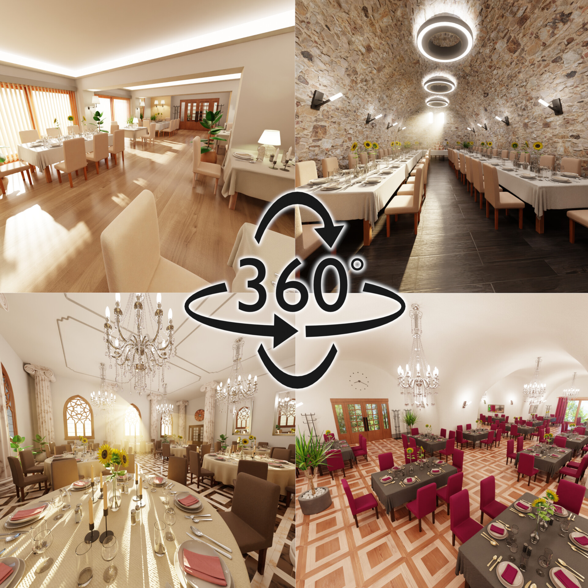 ArtStation - VR Visualizations of Interior Design Concepts for Restaurants