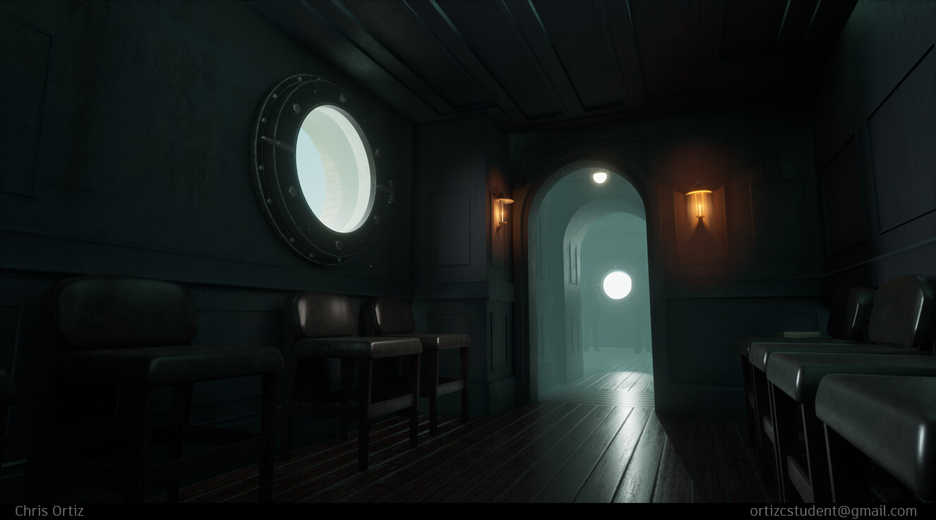 ArtStation - Ship Hallway