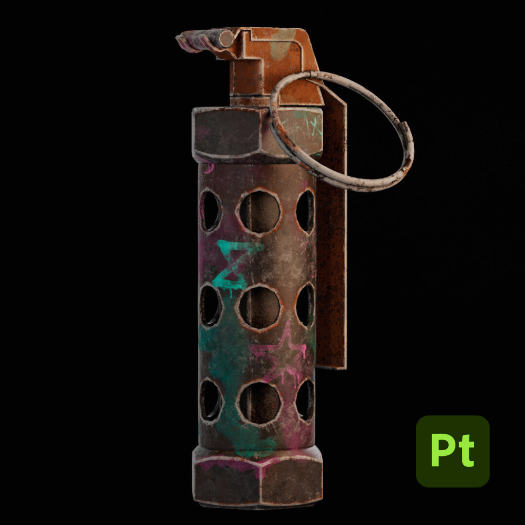 ArtStation - Arcane inspired Grenade - Texturing