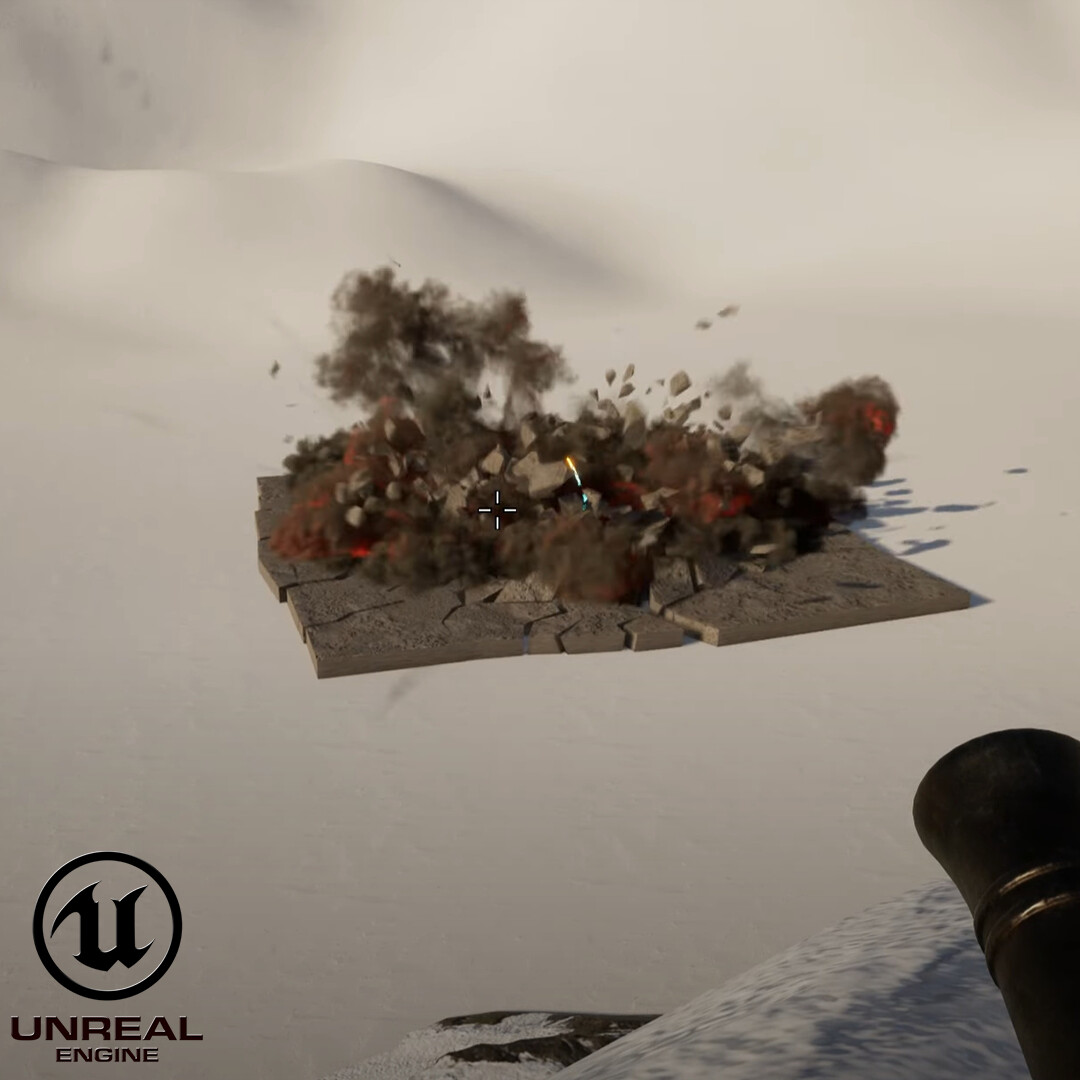 ArtStation - "Unreal Engine 5.3 FX Showcase: Destruction & Explosion