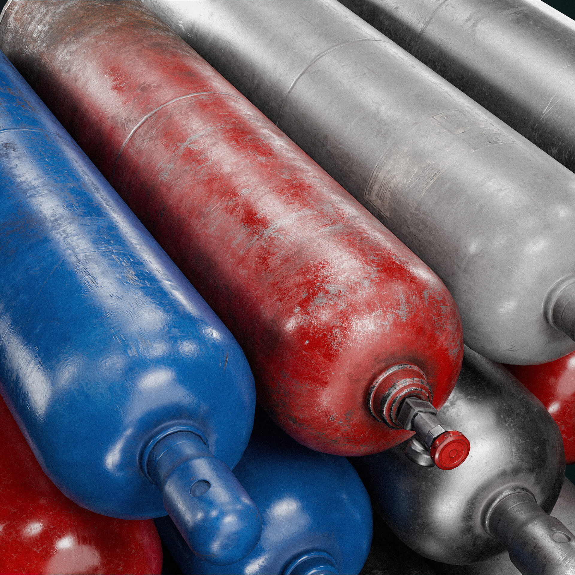 ArtStation - Warehouse Props (Gas Canisters)